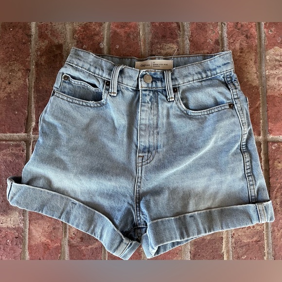 GAP | Shorts | Really Cute Gap Light Blue Super High Rise Shorts | Poshmark